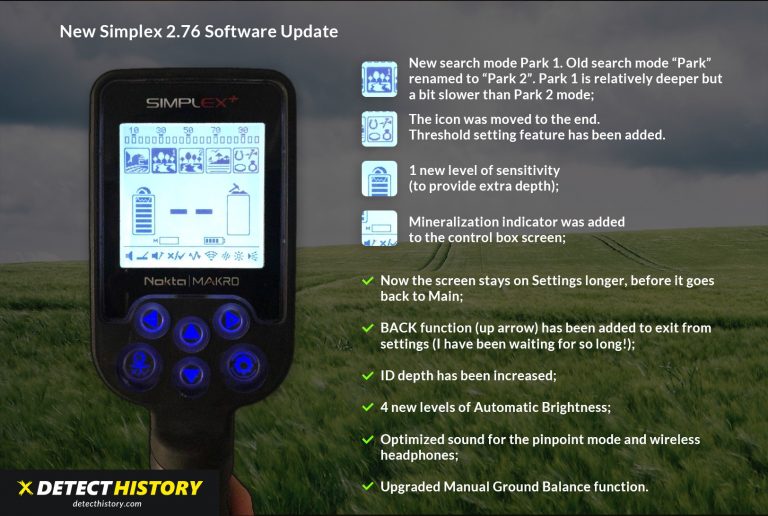 New Simplex 2.76 Software Update Available - DetectHistory