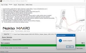 A Step by Step Guide on How to Install a Nokta Makro Simplex Update
